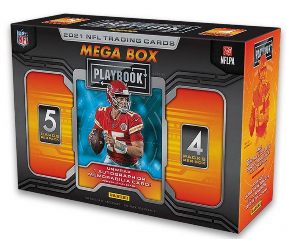 2021 Panini Playbook Football Mega Box with (4) Packs | Pristine Auction