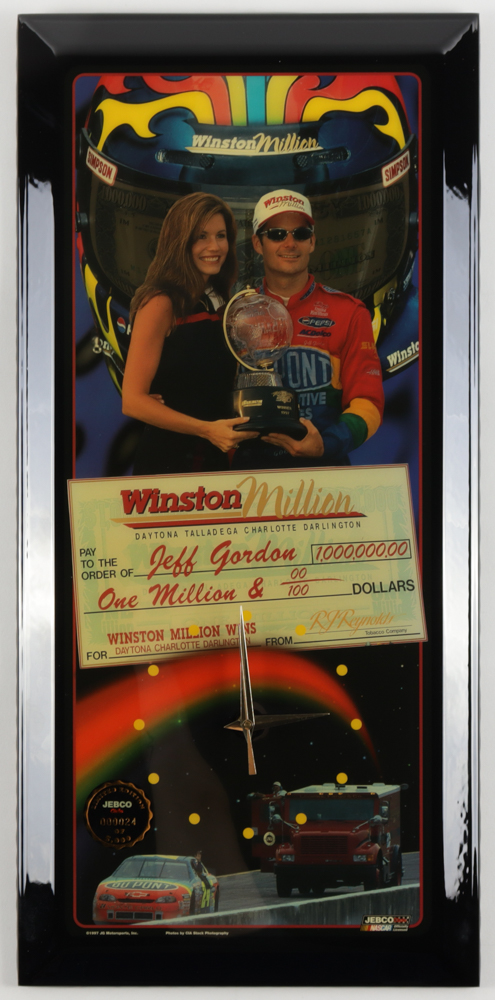 Jeff Gordon LE NASCAR 11x23 Clock | Pristine Auction