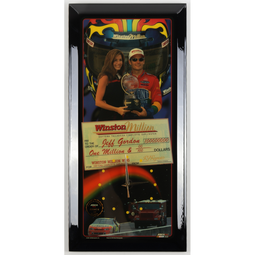 Jeff Gordon LE NASCAR 11x23 Clock | Pristine Auction
