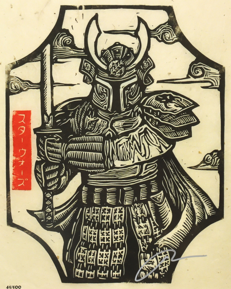 Brian Reedy Signed LE Boba Fett "Star Wars" Galactic Samurai 8x10 Art ...