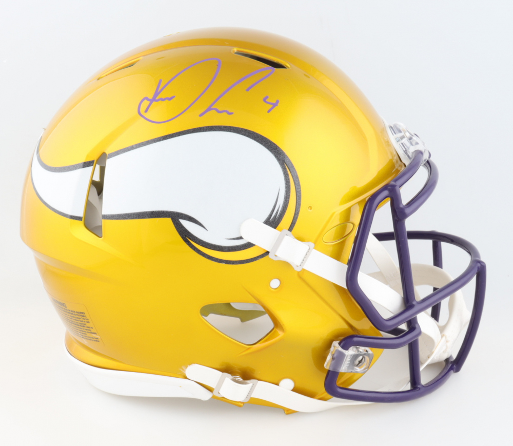 Dalvin Cook Signed Vikings Full-Size Flash Alternate Speed Helmet (JSA ...