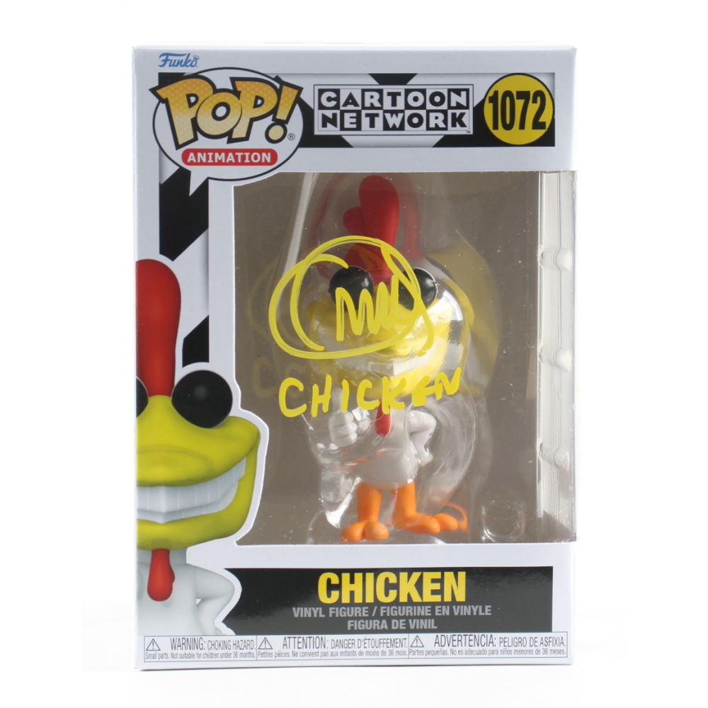 Charlie Adler Signed Pop! Animation "Cow And Chicken" #1072 Chicken ...