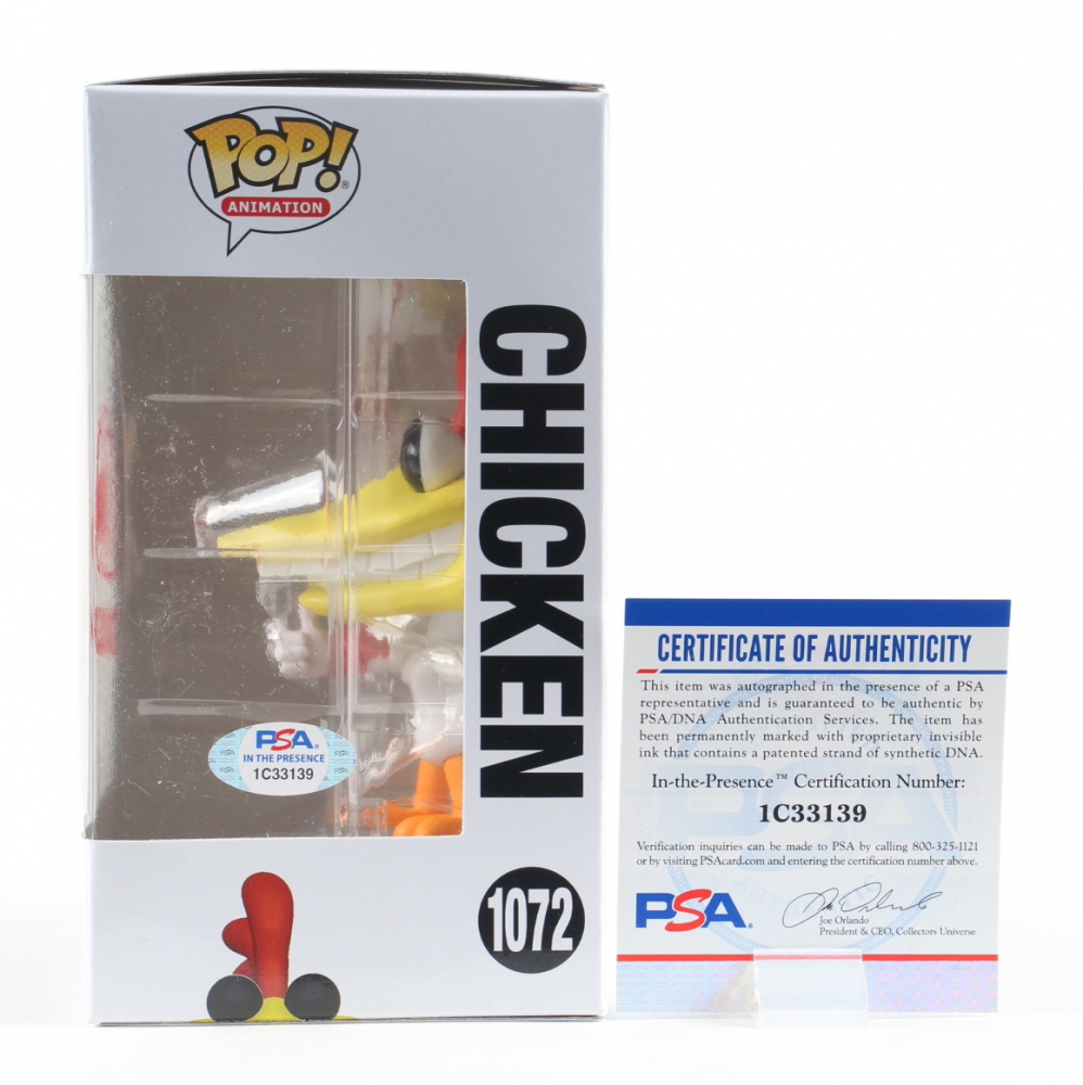 Charlie Adler Signed Pop! Animation "Cow And Chicken" #1072 Chicken ...