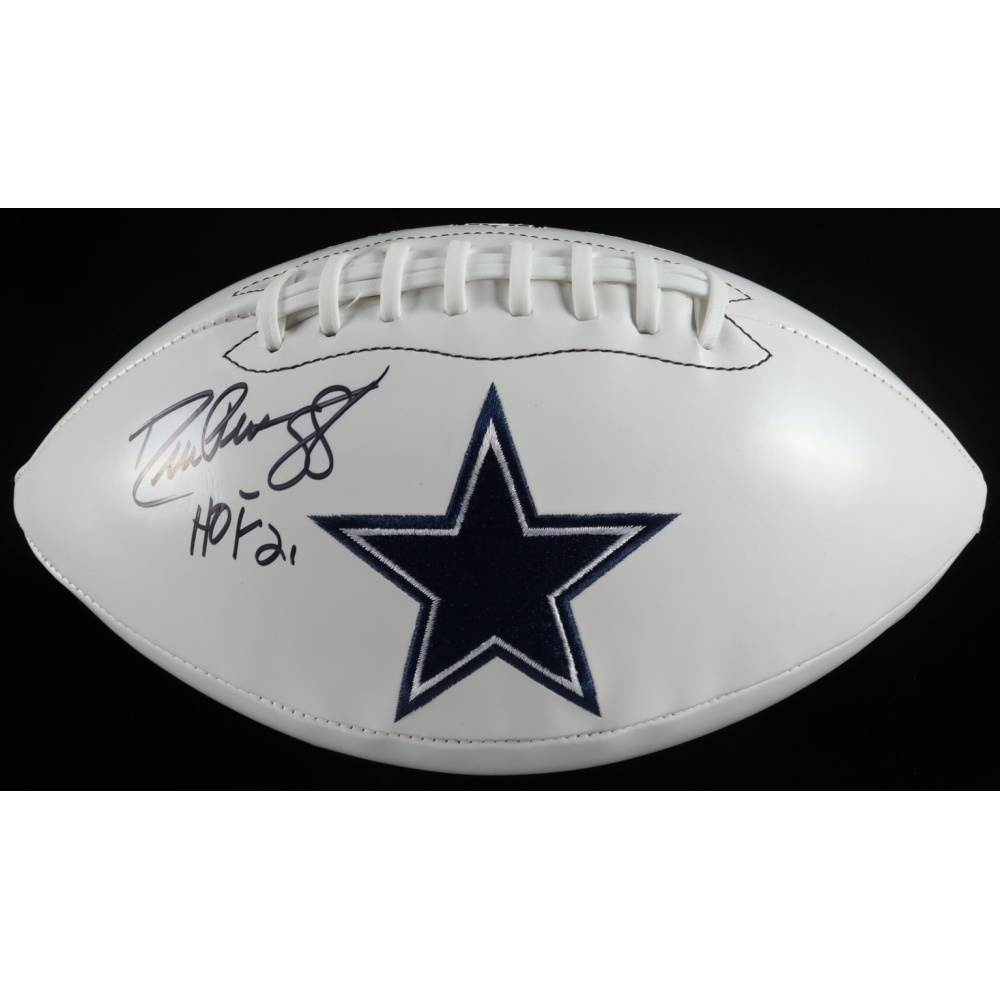 Drew Pearson Signed Cowboys Logo Football Inscribed "HOF 21" (JSA ...