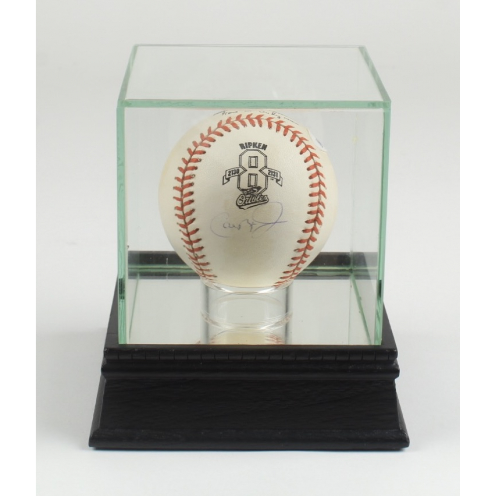 Cal Ripken Jr. Signed OAL Ripken Commemorative Baseball With Display ...
