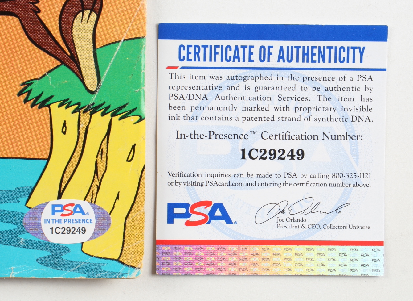 Jeff Bergman Signed 1975 "Beep Beep The Road Runner" Issue #49 Gold Key ...