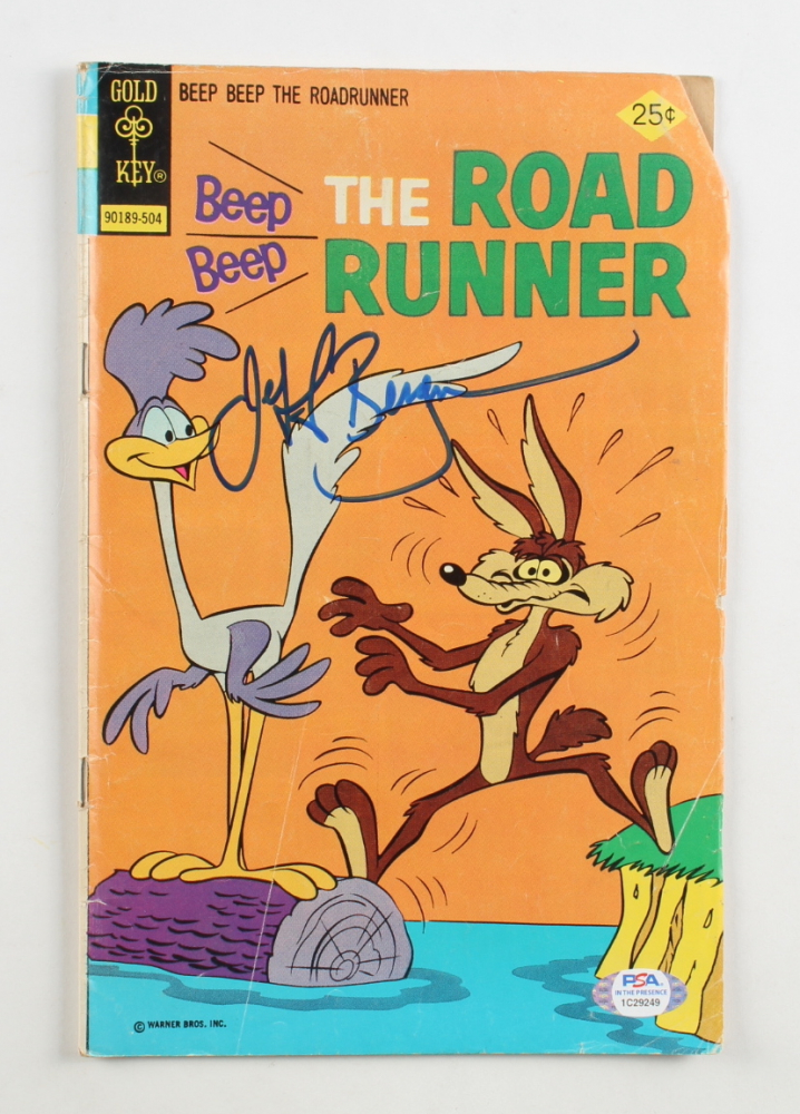 Jeff Bergman Signed 1975 "Beep Beep The Road Runner" Issue #49 Gold Key ...