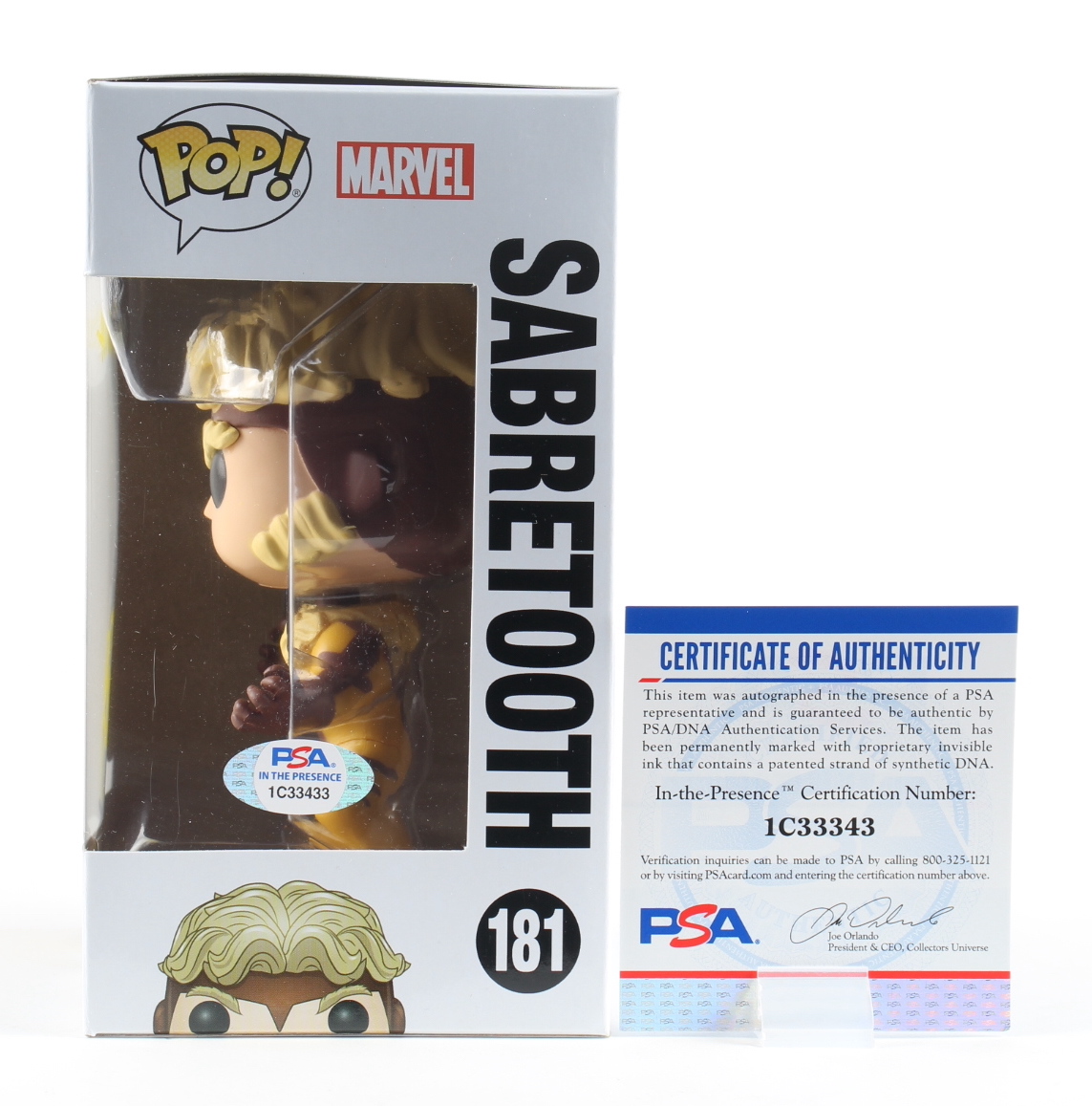 Charlie Adler Signed "X-Men" #181 Sabretooth Funko Pop! Vinyl Figure ...