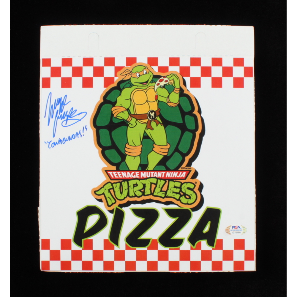 Wayne Grayson Signed "Teenage Mutant Ninja Turtles" Pizza Box Inscribed ...
