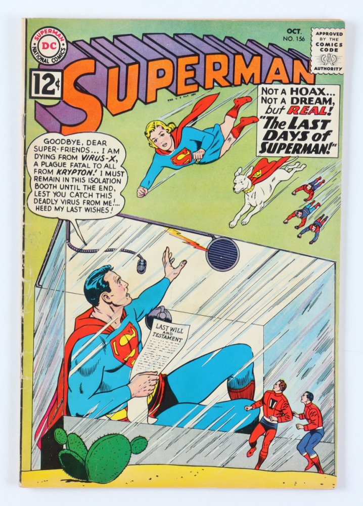 1962 "Superman" Issue #156 DC Comic Book | Pristine Auction