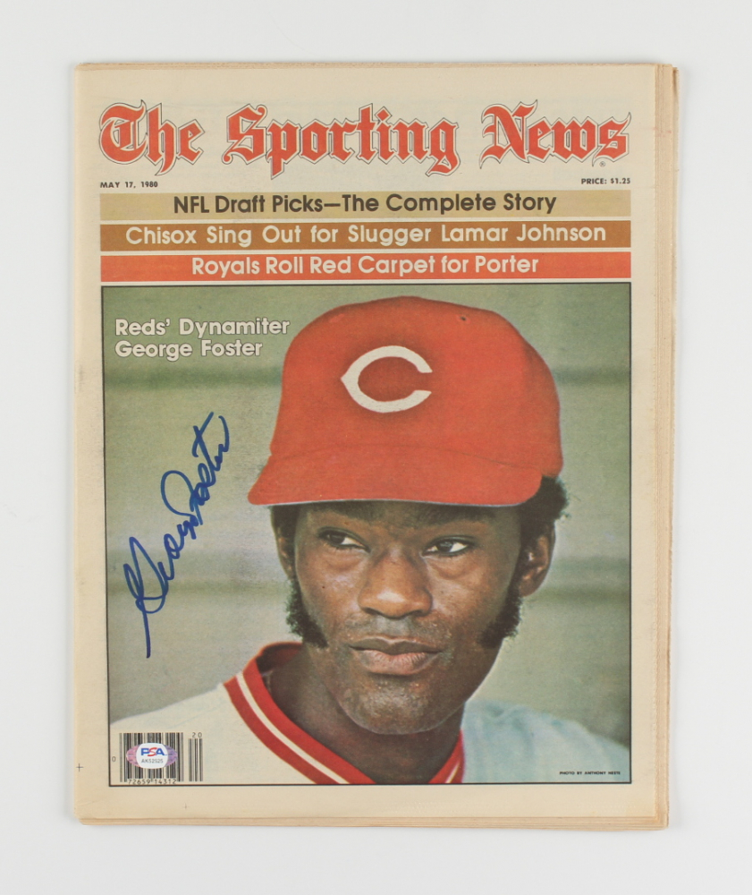 George Foster Signed 1980 "The Sporting News" Newspaper (PSA ...