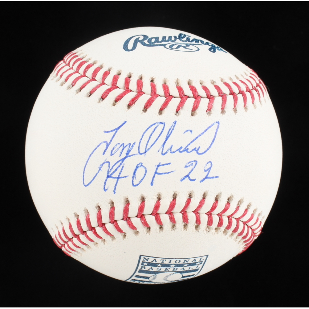 Tony Olivia Signed OML Hall of Fame Logo Baseball Inscribed "HOF 22 ...