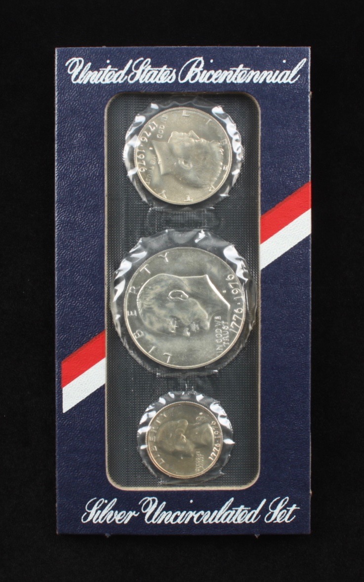 1976-S United States Bicentennial Silver Uncirculated Set with (3 ...