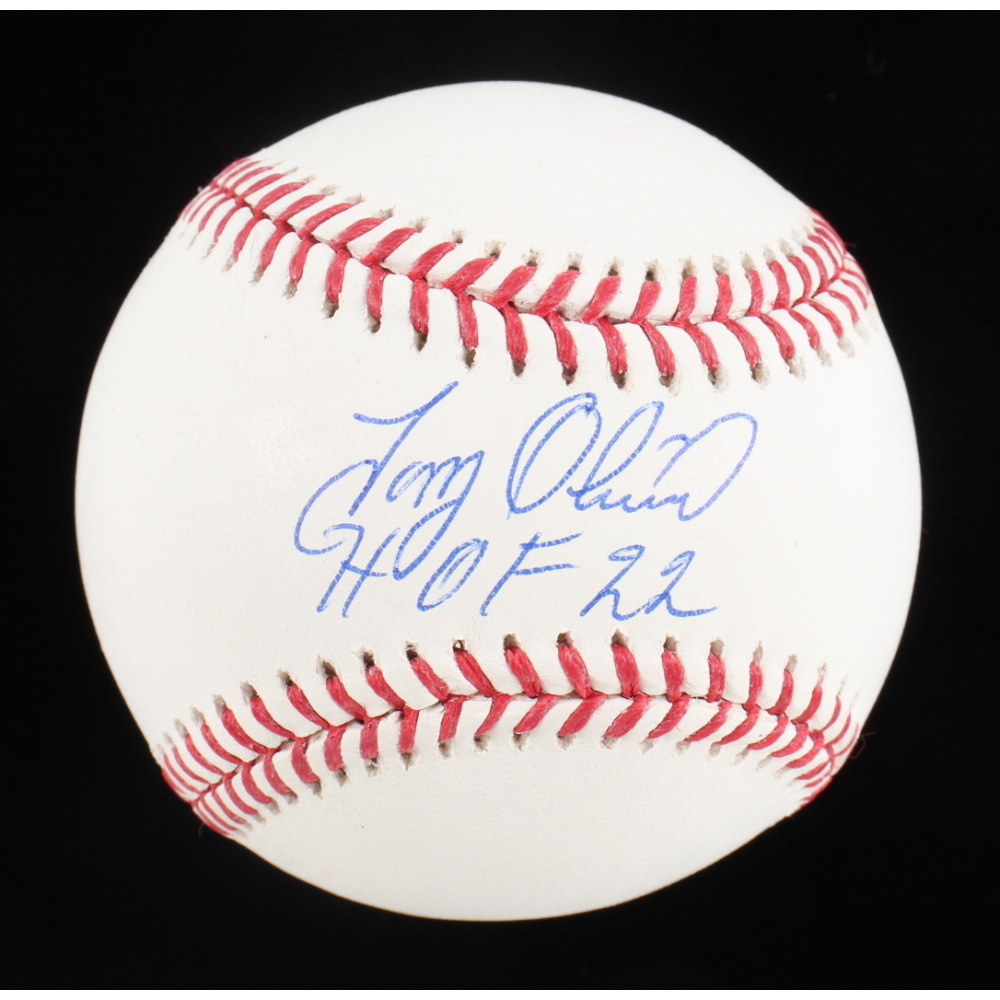 Tony Olivia Signed OML Baseball Inscribed "HOF 22" (Beckett) | Pristine ...