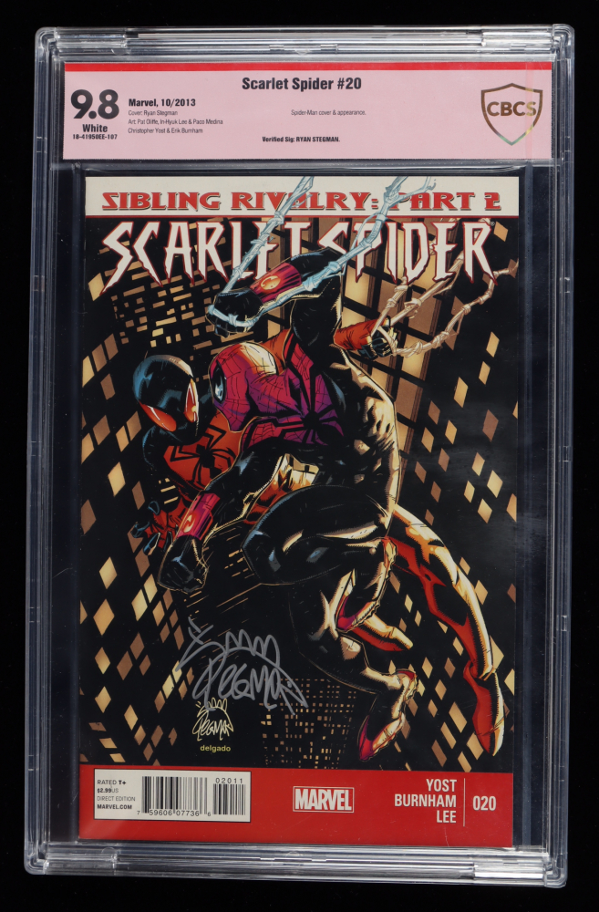 Ryan Stegman Signed 2013 "Scarlet Spider" Issue #20 Marvel Comic Book ...