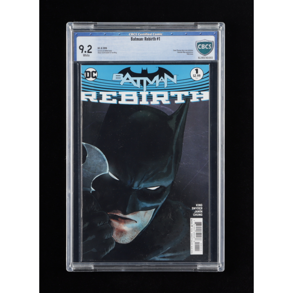 2016 "Batman: Rebirth" Issue #1 DC Comic Book (CBCS 9.2) | Pristine Auction