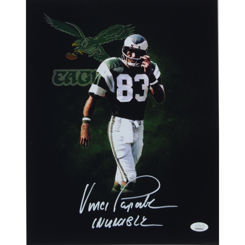Vince Papale Signed Eagles 11x14 Photo Inscribed "Invincible" (JSA ...