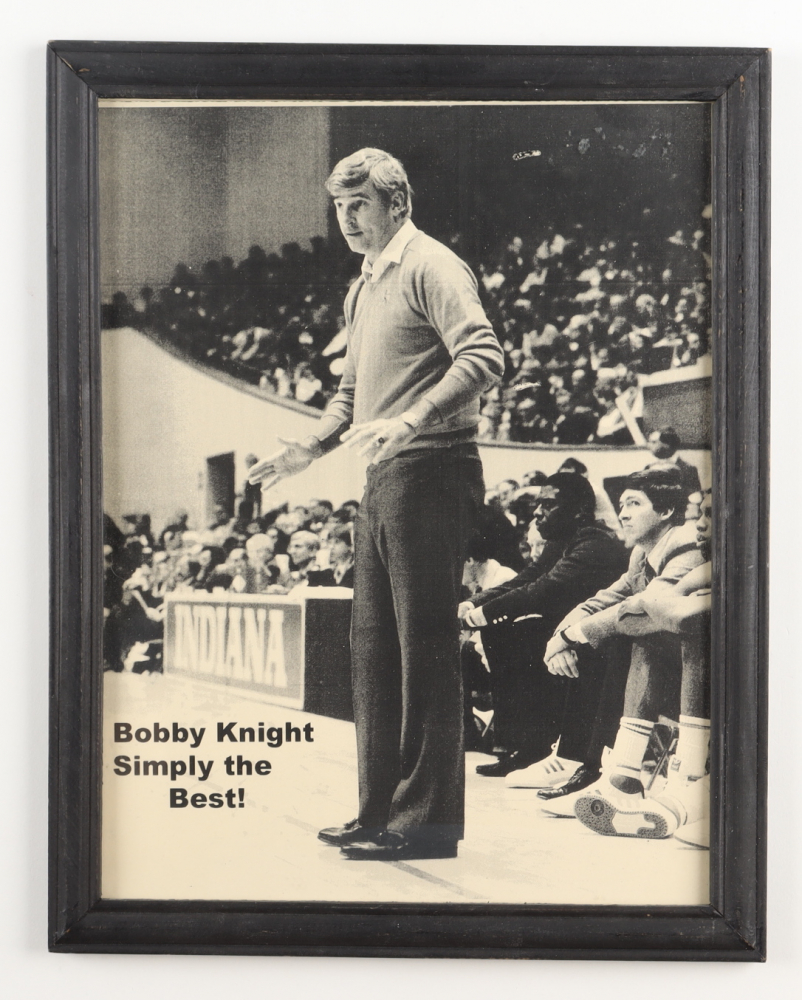 Bobby Knight Indiana Hoosiers 12x19.5 Custom Framed Photo Display ...
