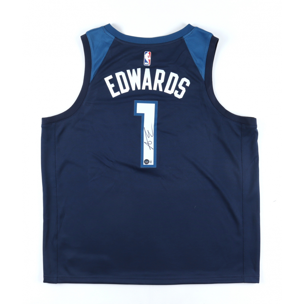 Anthony Edwards Signed Timberwolves Jersey (Beckett) | Pristine Auction