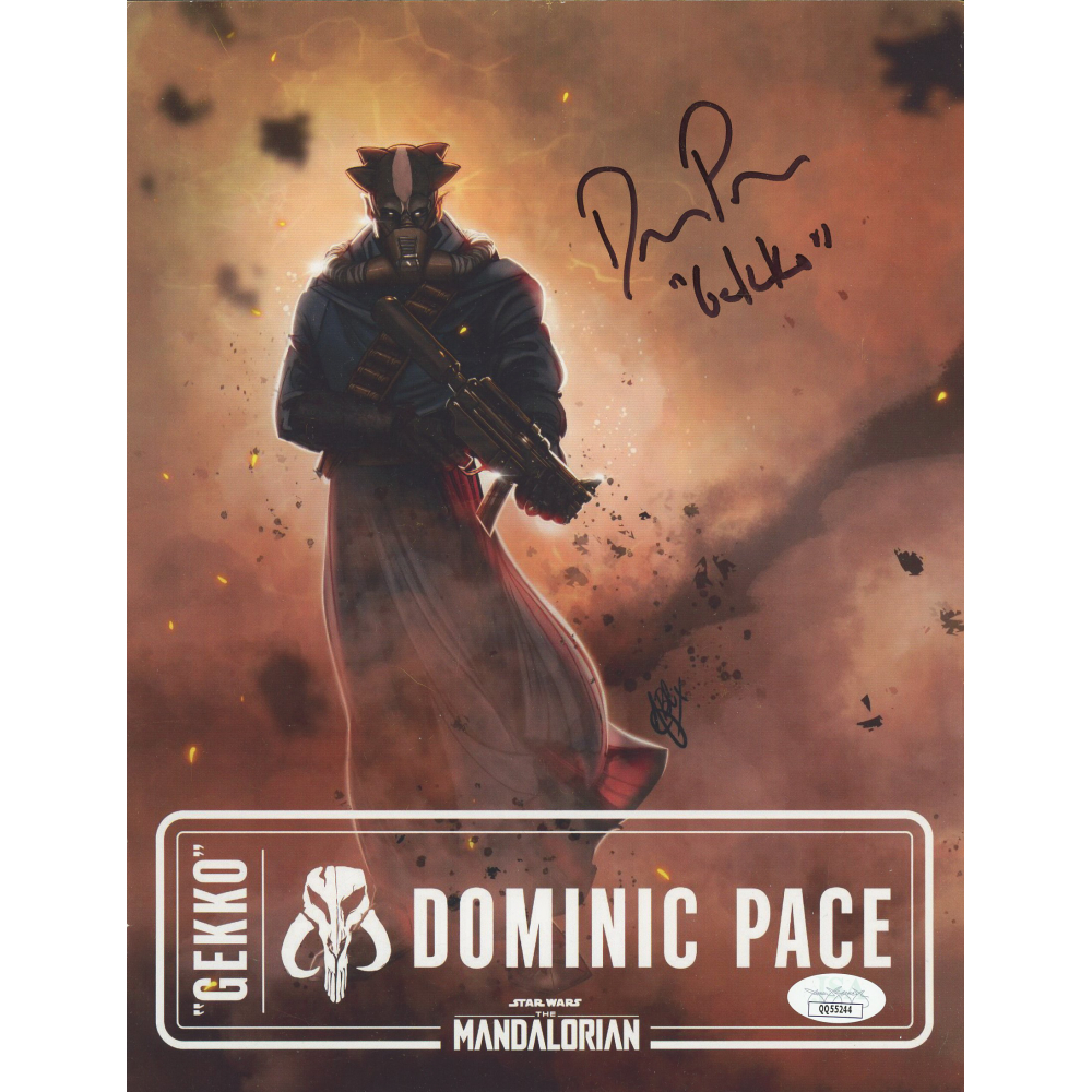 Dominic Pace Signed "The Mandalorian" 8x10 Photo Inscribed "'Gekko ...