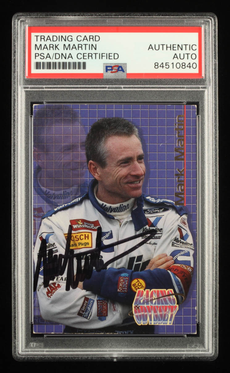 Mark Martin Signed 1996 Maxx Odyssey #6 (PSA) | Pristine Auction