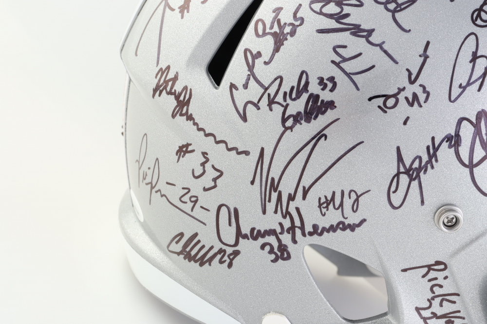 Ohio State Buckeyes Full-Size Speed Helmet Signed by (23) with Tim ...