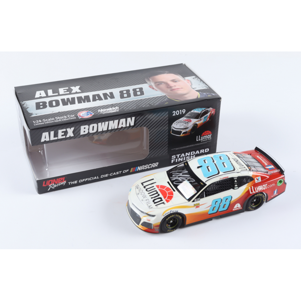 Alex Bowman Signed LE 2019 NASCAR #88 Llumar Camaro - 1:24 Premium ...