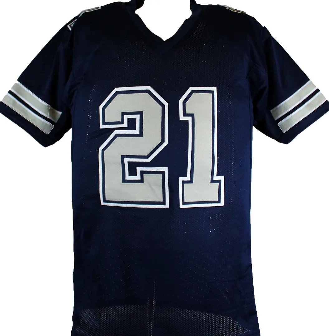 Deion Sanders Signed Career Highlight Stat Jersey (Beckett) | Pristine ...