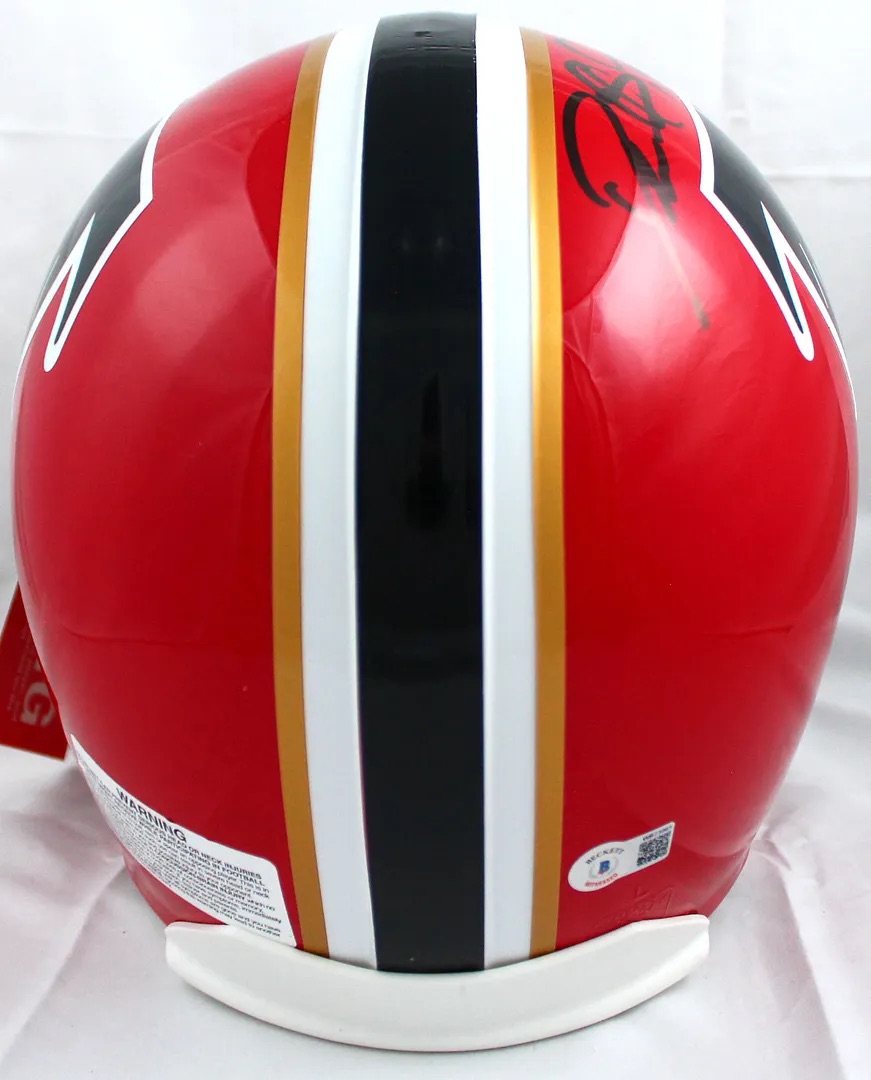 Deion Sanders Signed Falcons Throwback Full-Size Authentic On-Field ...