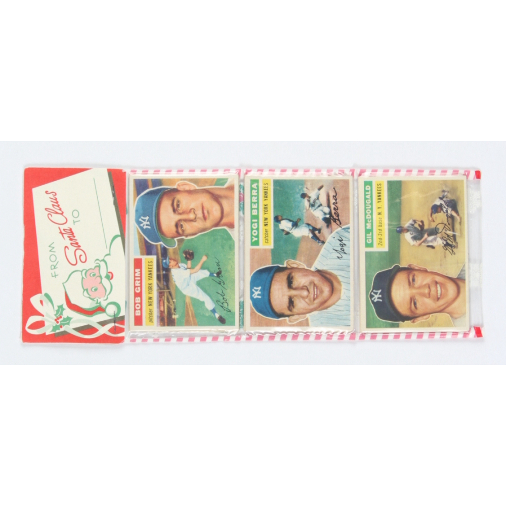 1956 Topps Baseball Christmas Rack Pack with (12) Cards | Pristine Auction