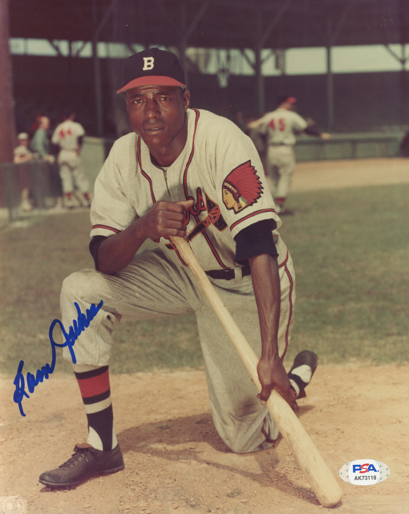 Sam Jethroe Signed Braves 8x10 Photo (PSA) | Pristine Auction