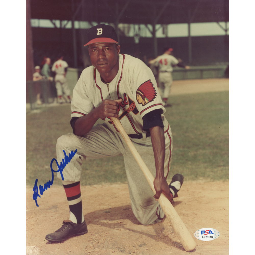 Sam Jethroe Signed Braves 8x10 Photo (PSA) | Pristine Auction