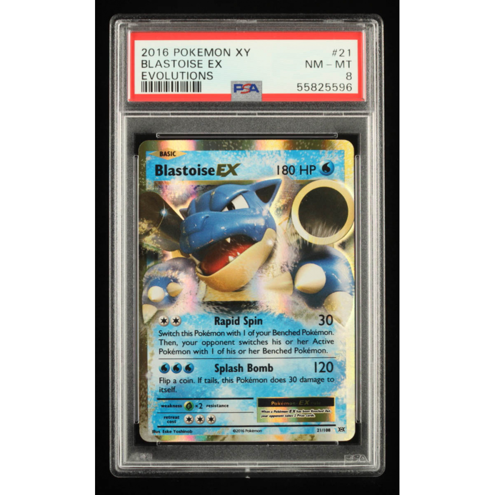 Blastoise EX 2016 Pokemon Evolutions #21 (PSA 8) | Pristine Auction