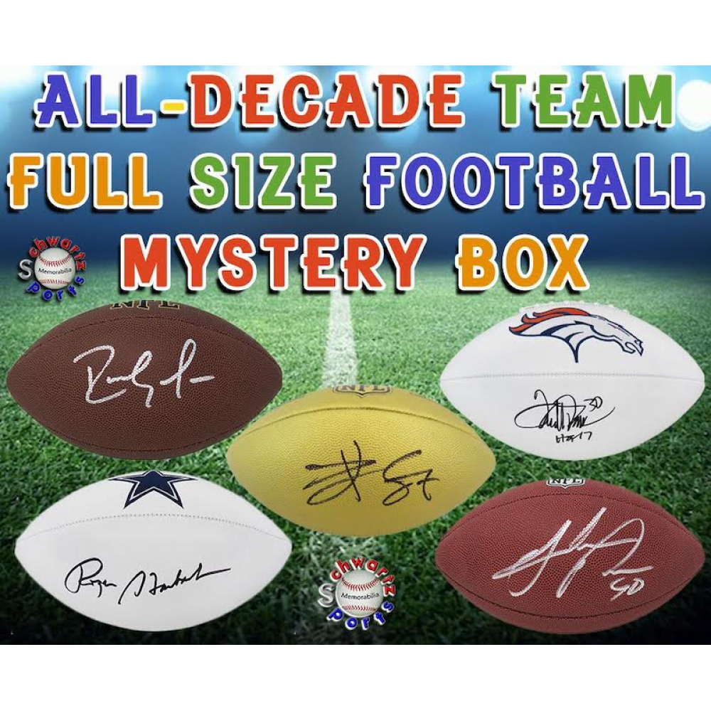 Schwartz Sports Football All-Decade Team Signed Full Size Football ...
