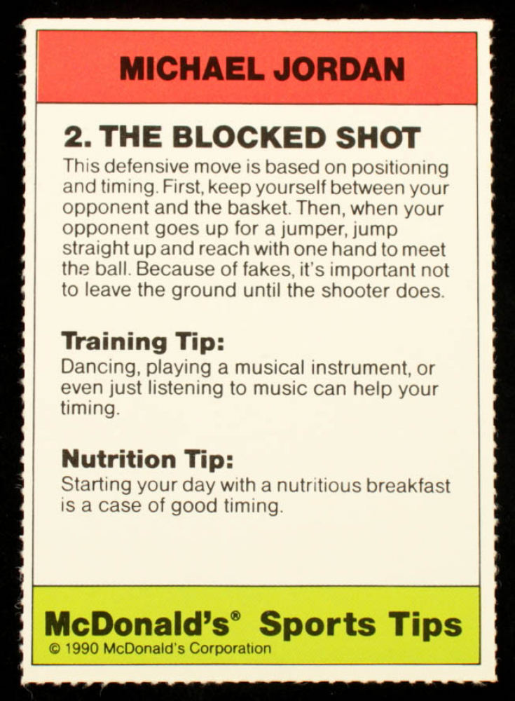 Michael Jordan 1990-91 McDonald's Jordan Joyner-Kersee #2 | Pristine ...