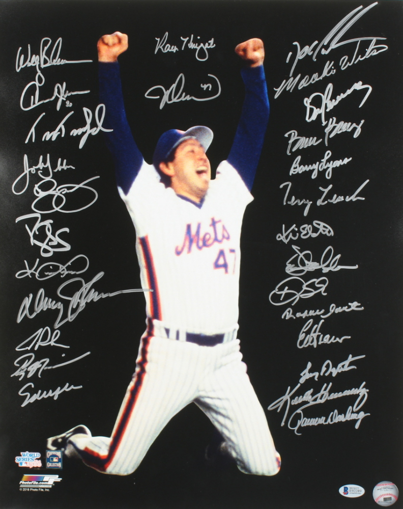 1986 Mets 16x20 Photo Team-Signed by (27) with Wally Backman, Howard ...