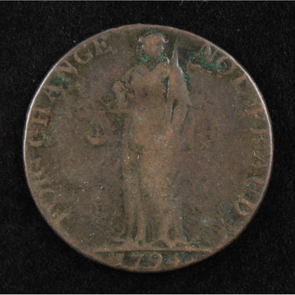 1794 Great Britain Copper Half Penny Colonial Copper Coin | Pristine ...