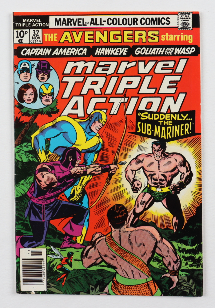 1976 "The Avengers : Marvel Triple Action" Issue #32 Marvel Comic Book ...