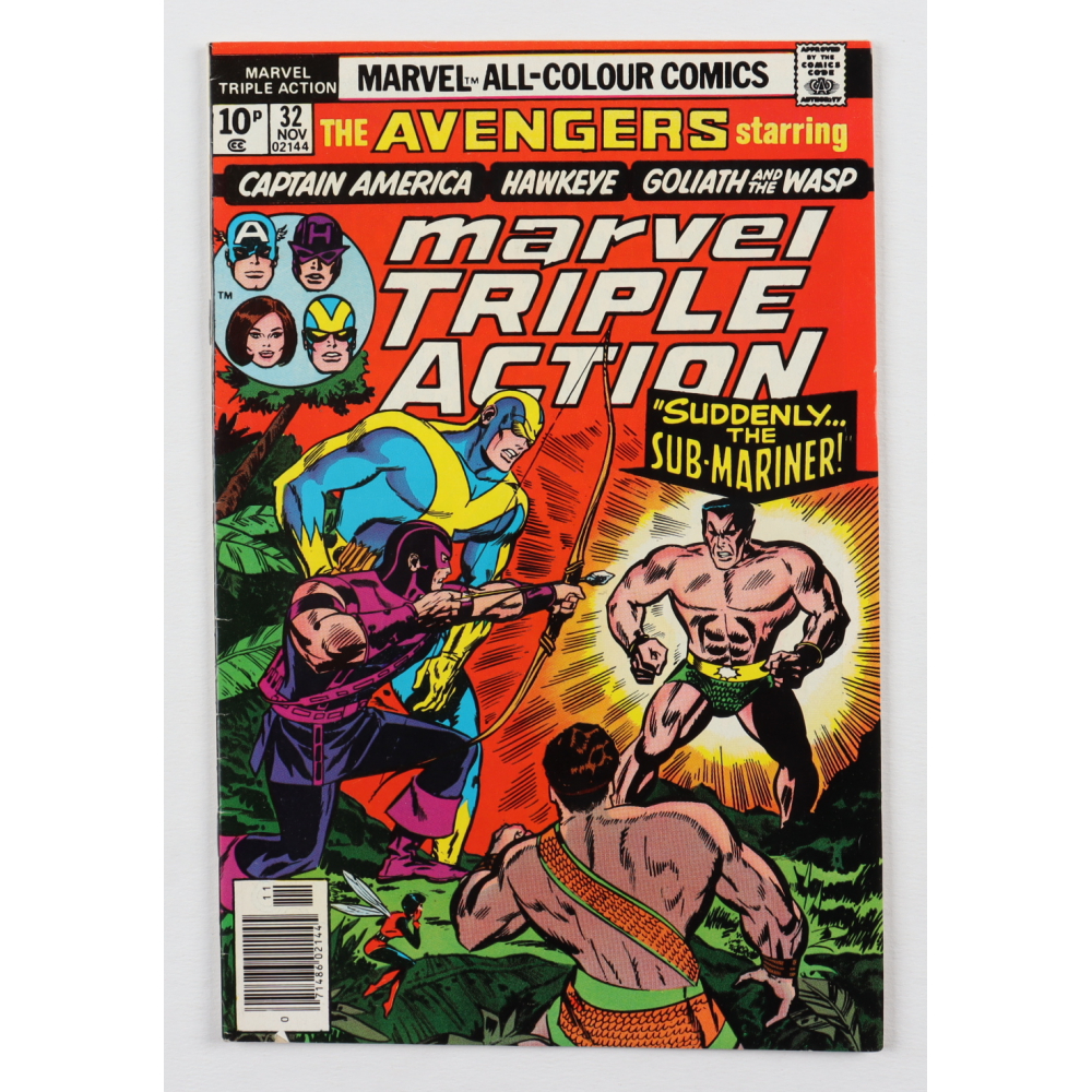 1976 "The Avengers : Marvel Triple Action" Issue #32 Marvel Comic Book ...
