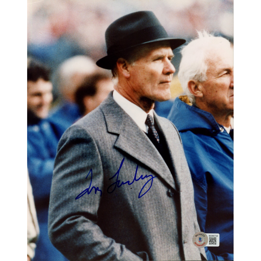 Tom Landry Signed Cowboys 8x10 Photo (Beckett) | Pristine Auction