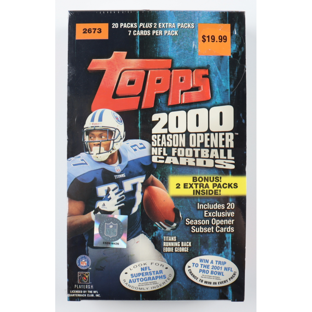 2000 Topps Football Season Opener Box of (22) Packs | Pristine Auction