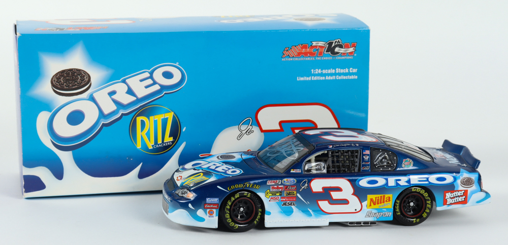 Dale Earnhardt Jr. Signed NASCAR #3 Oreo / Ritz 2002 Monte Carlo - 1:24 Premium Action Diecast ...