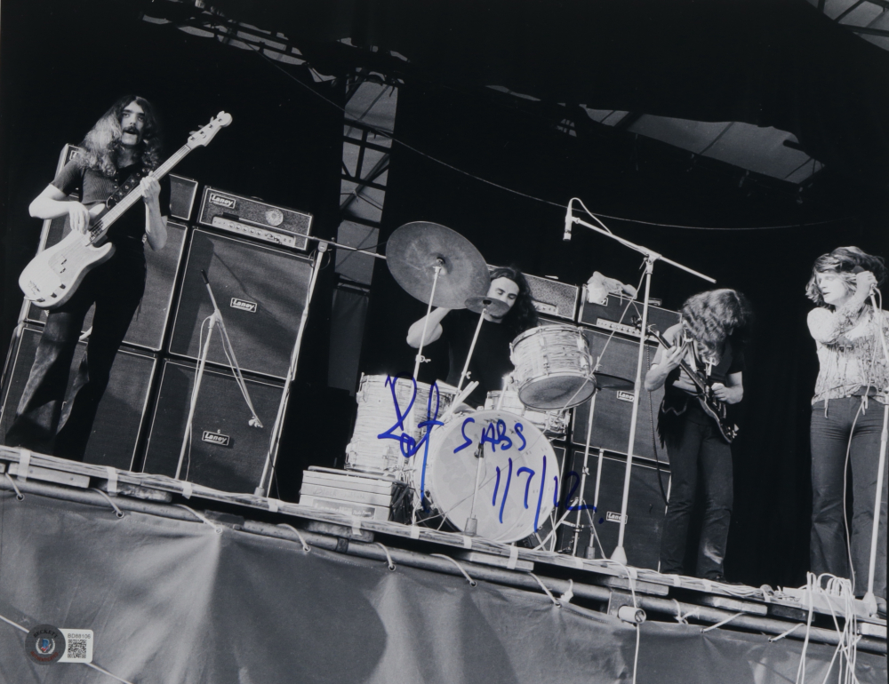 Bill Ward Signed Black Sabbath 11x14 Photo Inscribed "1/17/12" & "Sabs ...
