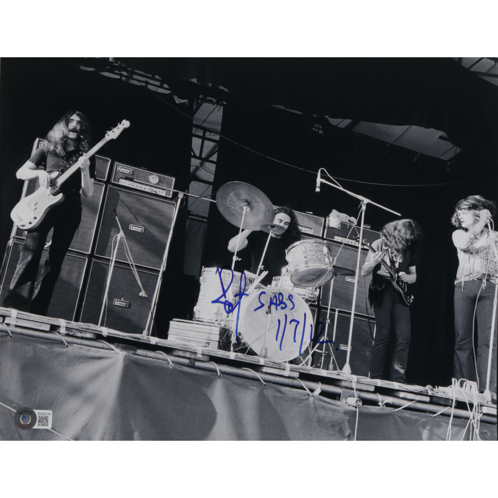 Bill Ward Signed Black Sabbath 11x14 Photo Inscribed "1/17/12" & "Sabs ...