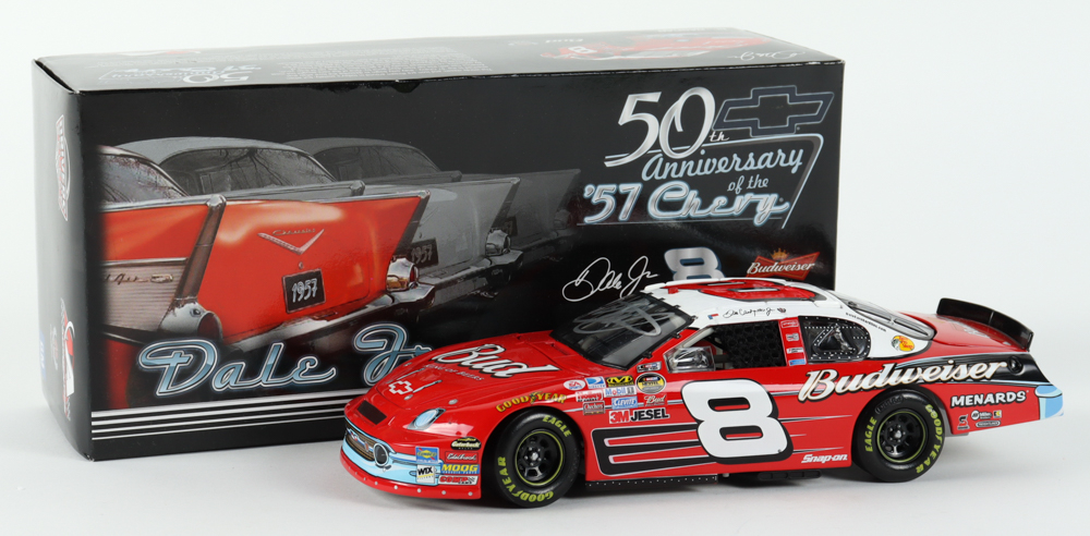 Dale Earnhardt Jr. Signed NASCAR #8 Budweiser - 57 Chevy 50th ...