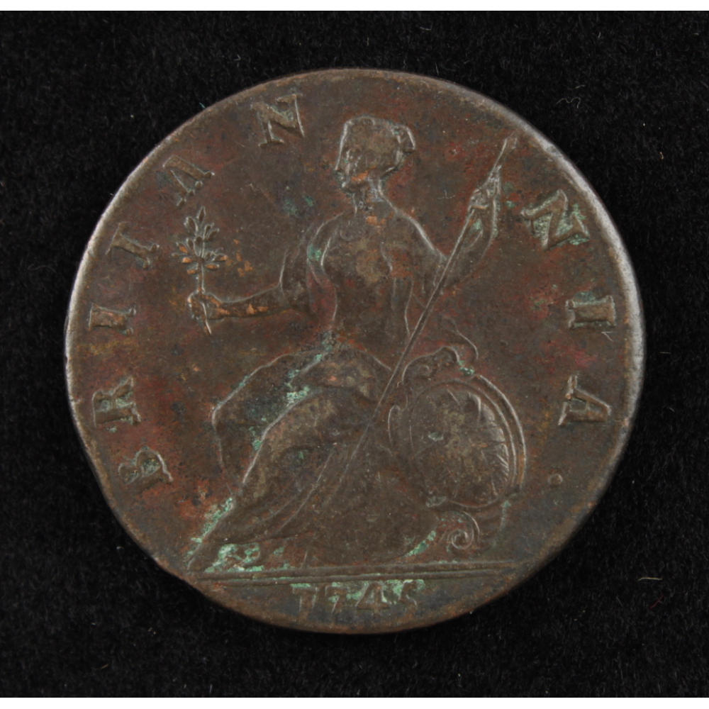 George II 1745 Great Britain Conder Token Colonial Copper Coin ...