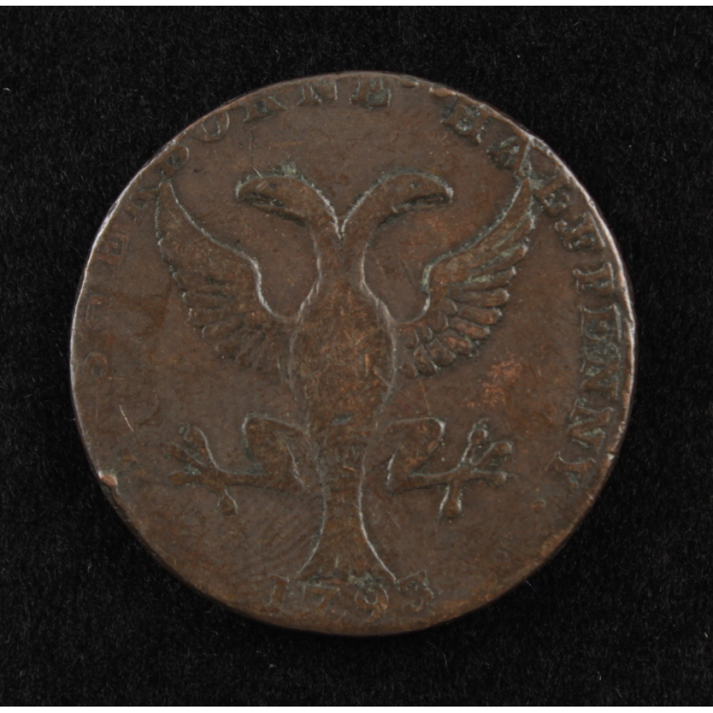1793 Great Britain Conder Token Colonial Copper Coin | Pristine Auction