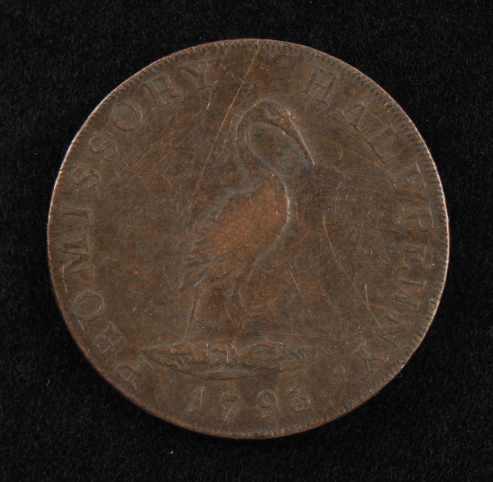 1793 Great Britain Conder Token Colonial Copper Coin | Pristine Auction