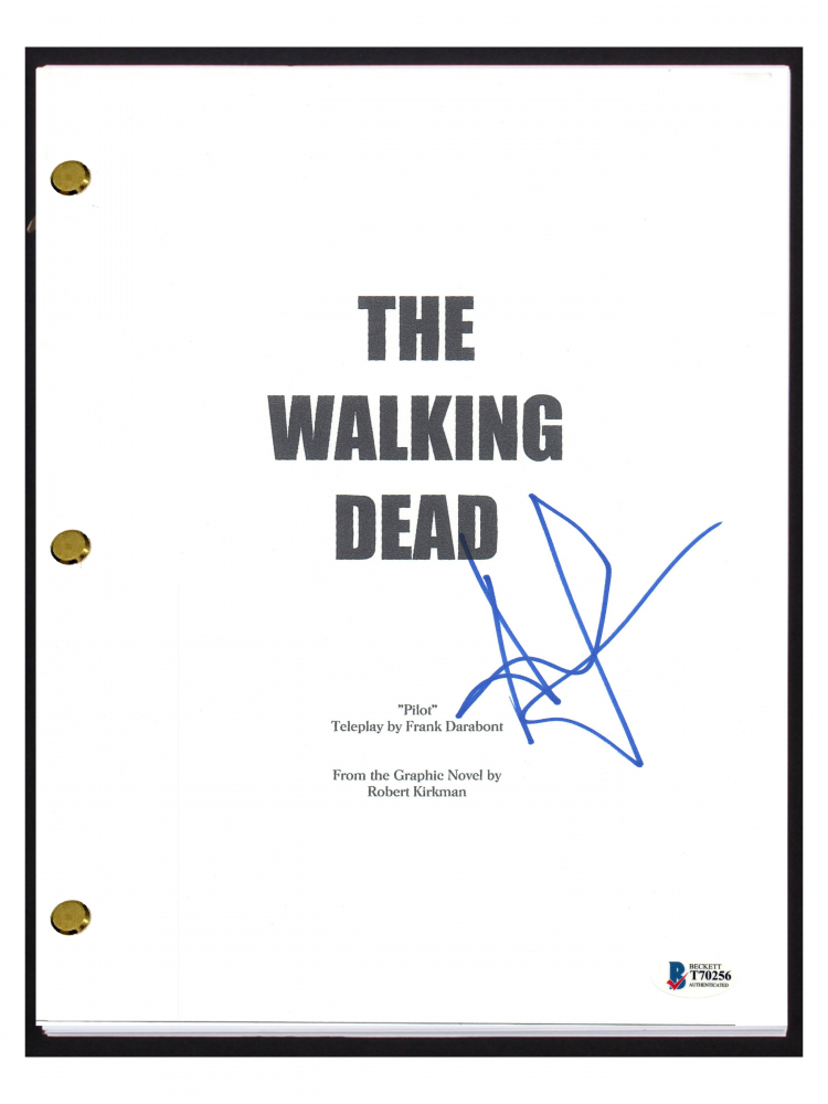 Andrew Lincoln Signed "The Walking Dead" Pilot Episode Script (Beckett ...