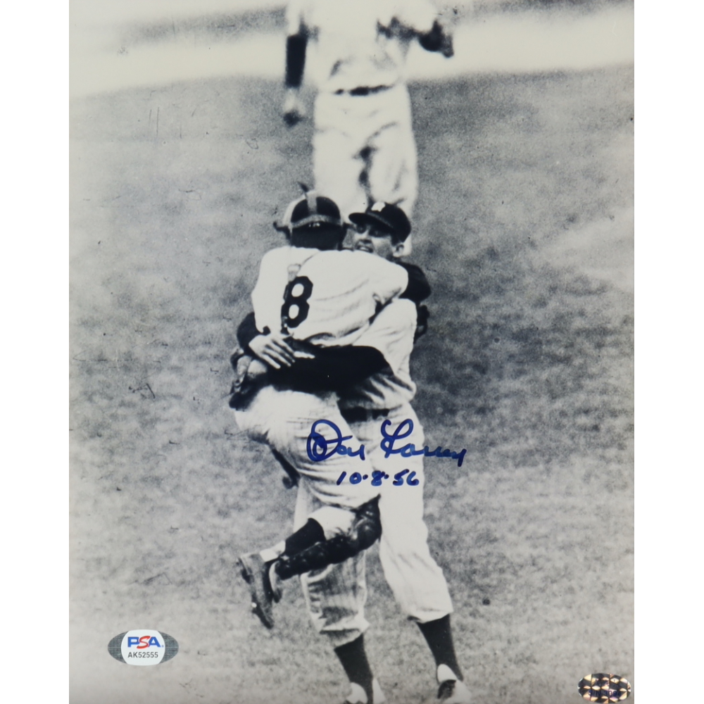 Don Larsen Signed Yankees 8x10 Photo Inscribed "10-8-56" (PSA ...